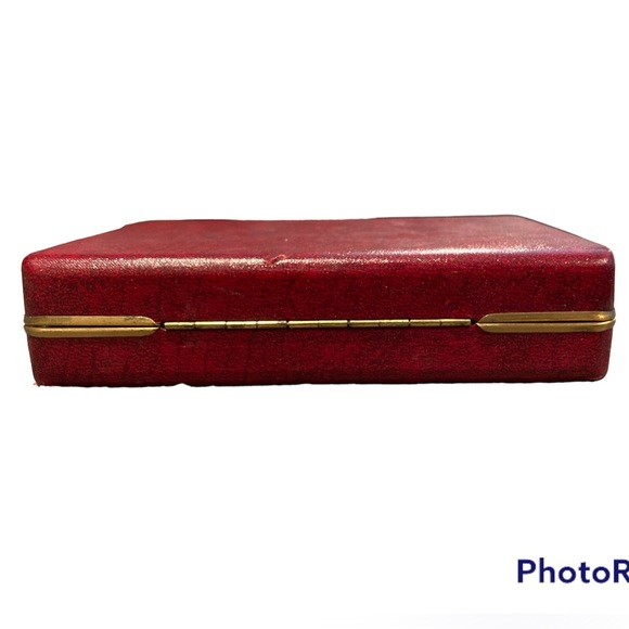 Storage & Organization | Vintage Red Jewelry Box With Red Velvet Lining ...